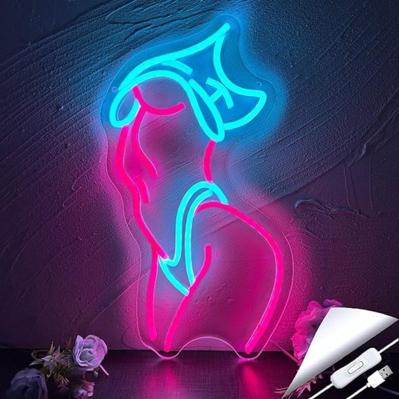 Wall Decor | Lady Body Neon Sign | Poshmark